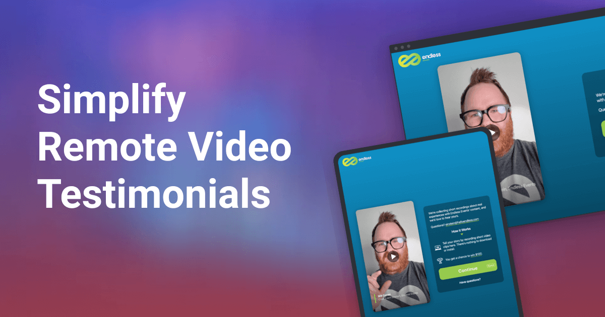 How to Create Remote Video Testimonials without Equipment, Scheduled ...